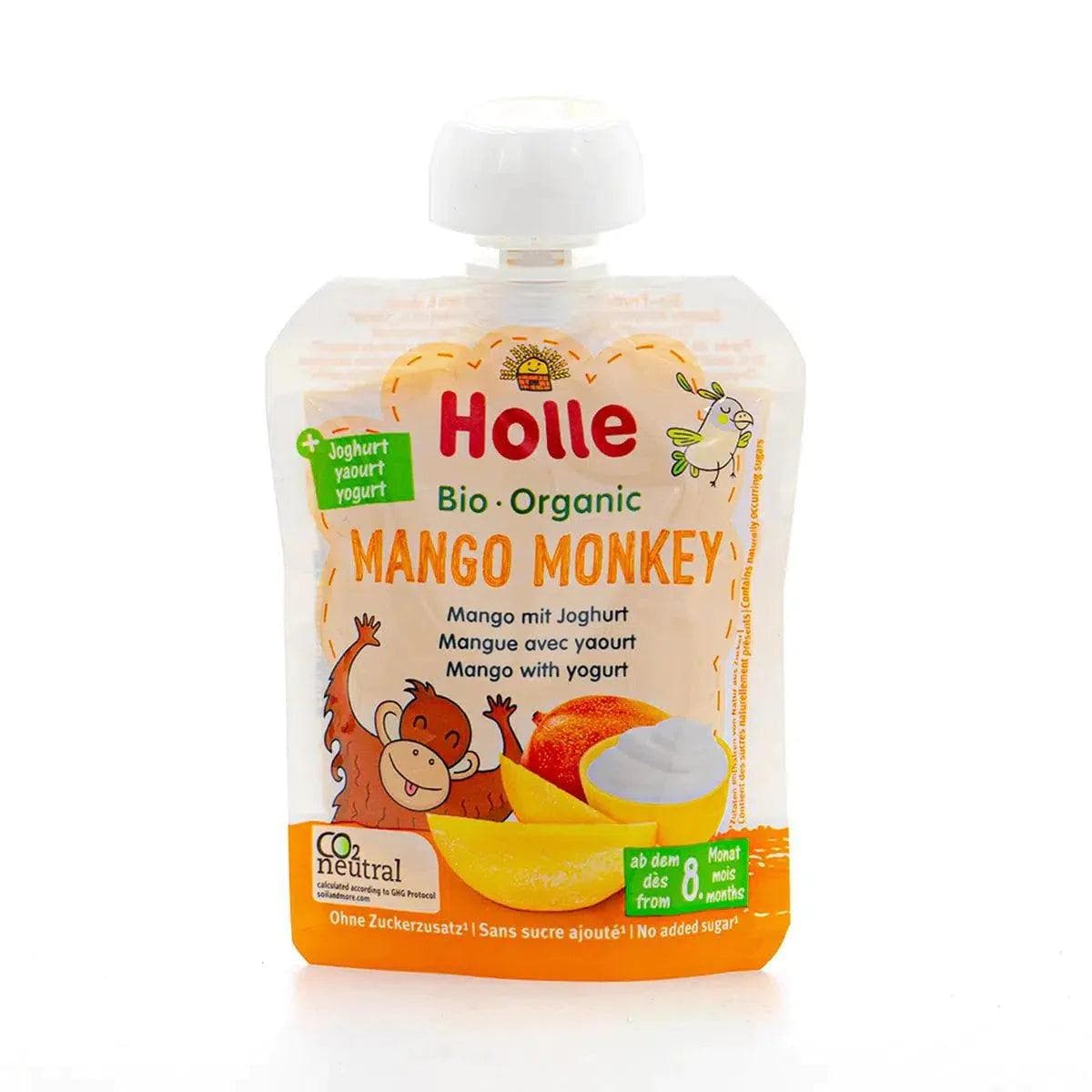 Holle Mango Monkey - Pouch Mango with yogurt 85 g