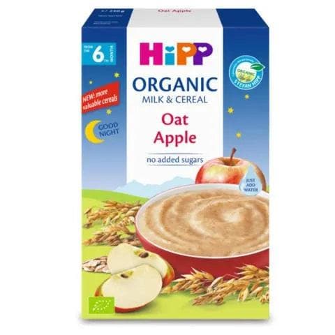 HiPP Organic Good Night Milk & Cereal – Oat Apple (250g) | Euromallusa