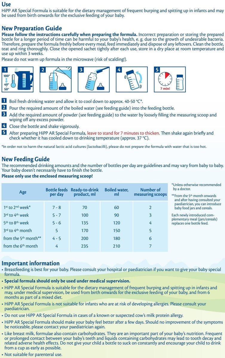 HiPP Anti-Reflux Special Milk Powder Multi-Stage Formula (300g)