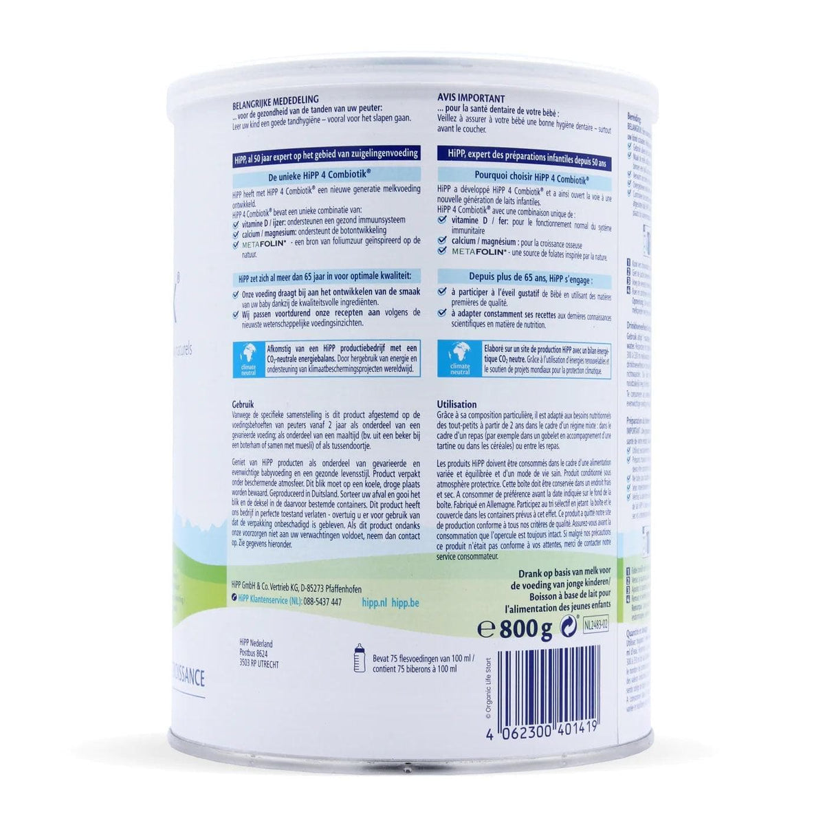 "Buy HiPP Stage 3 Combiotic Follow-on Infant Milk Formula (800g)- Dutch ...